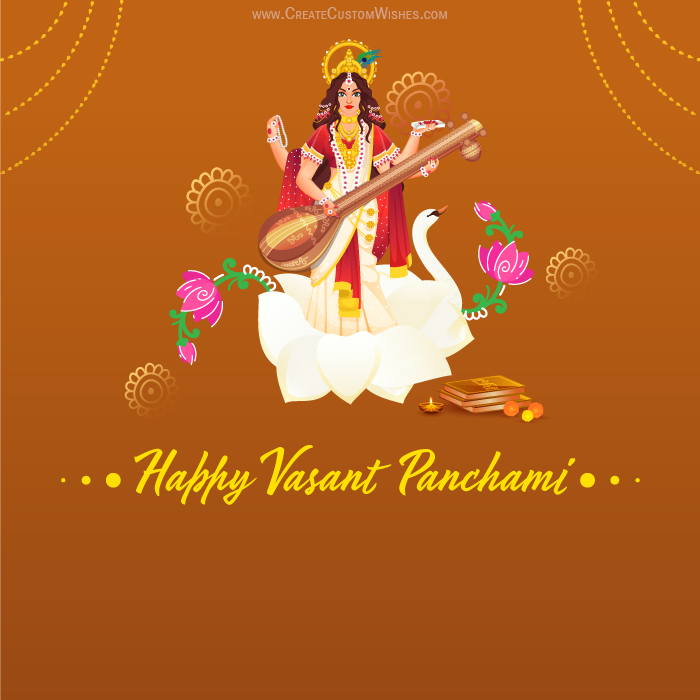 Create Vasant Panchami Card for Business | Create Custom Wishes