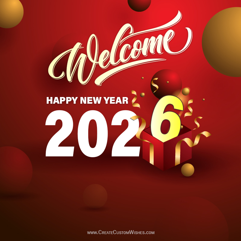 Happy New Year 2026 in Advance Editable Cards & Designs