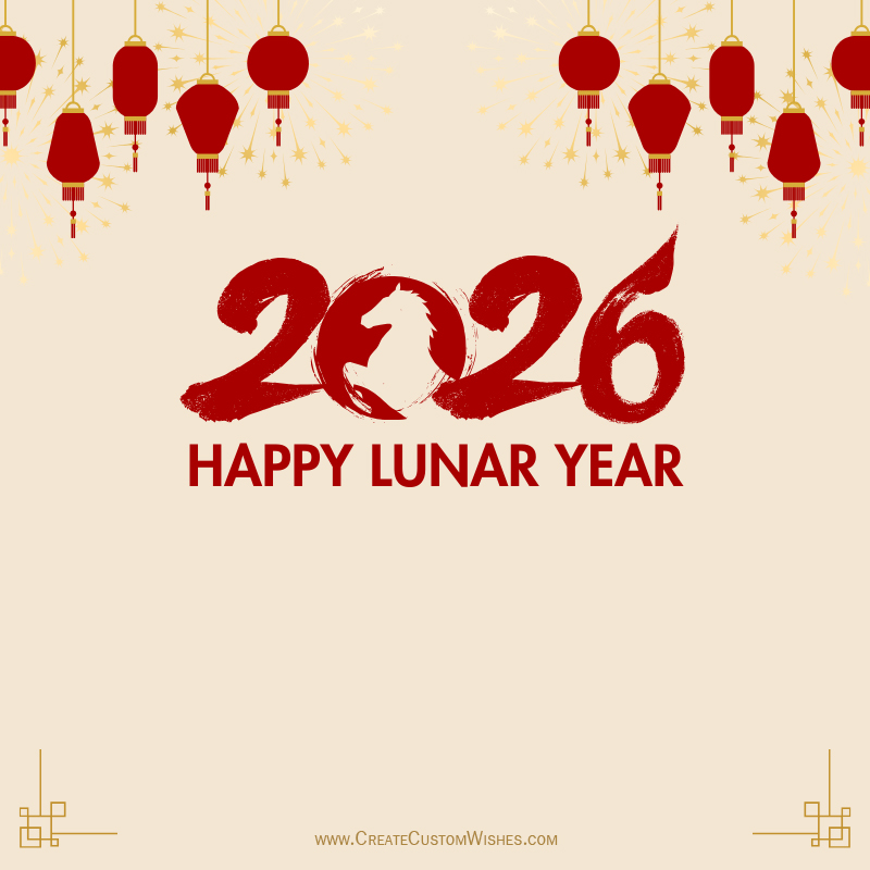 Happy Lunar New Year 2026 Wishes Maker Online 🎊