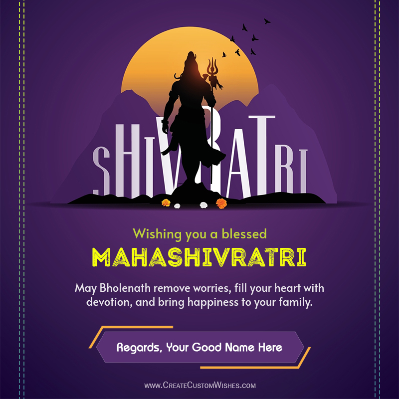 Online Mahashivratri Wishes Maker with Name – 2026 🎊